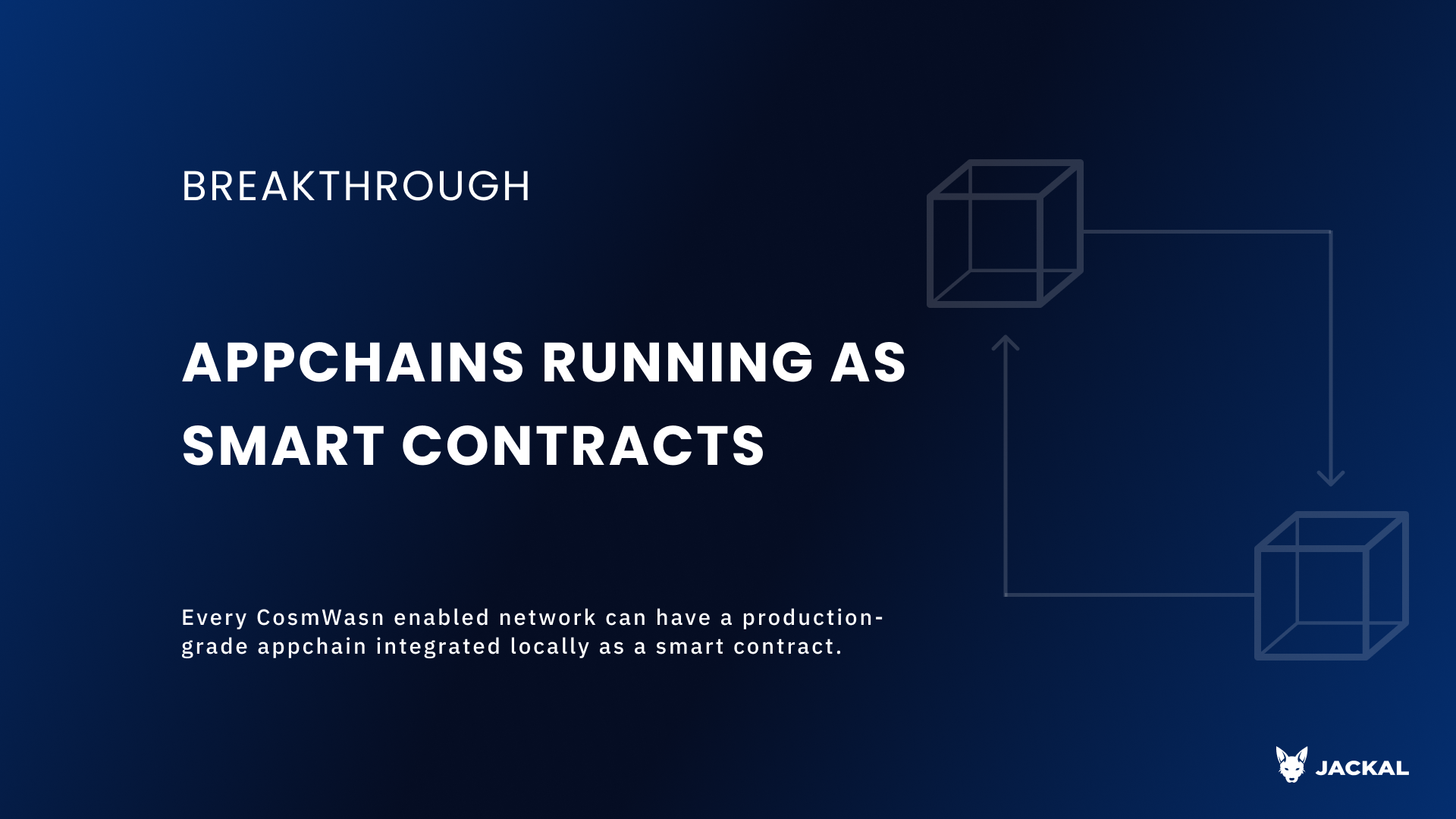 Breakthrough App Chains Running As Smart Contracts